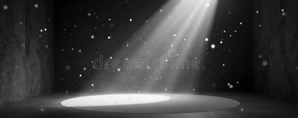 Monochrome Room, Single Light Source Illuminates Dust Motes , Room ...