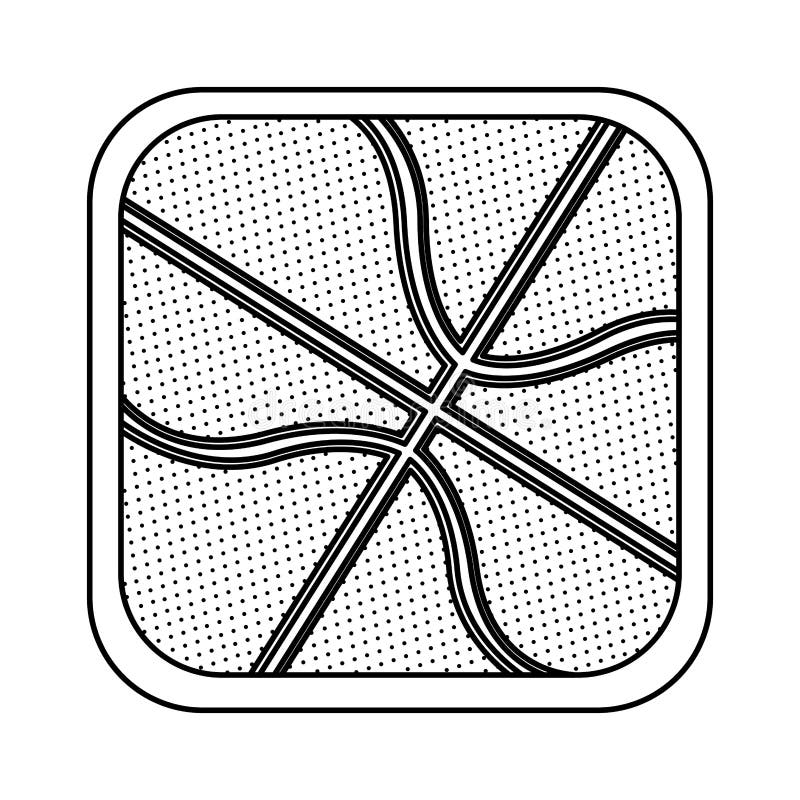 Monochrome Rounded Square Callout in Pop Art Stock Vector ...