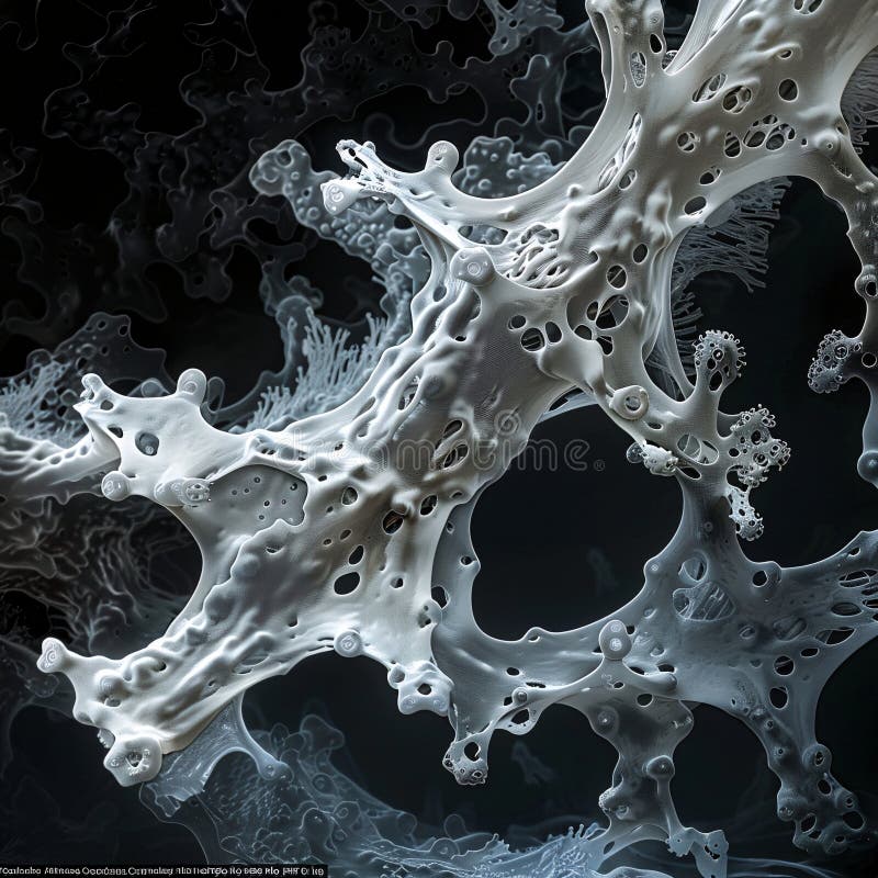 A Monochrome Scan Microscopy Photo of Organic of Nanoscale Structures ...