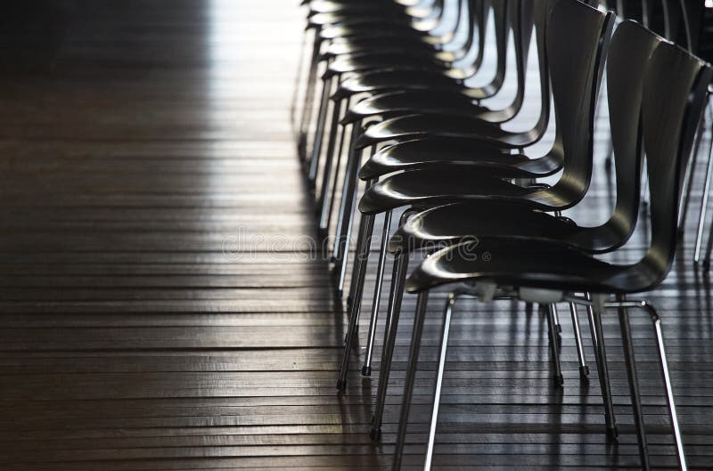 Many chairs stock photo. Image of monochrome, indoor - 242840240