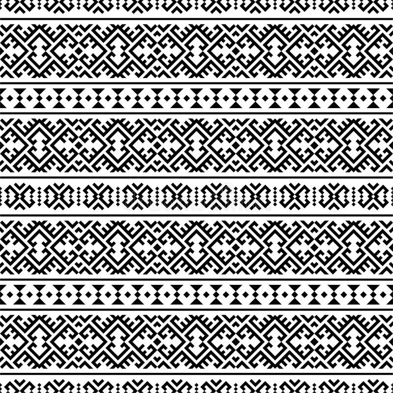 Seamless Ethnic Pattern Design. Aztec Vector Illustration. Inca Motif ...