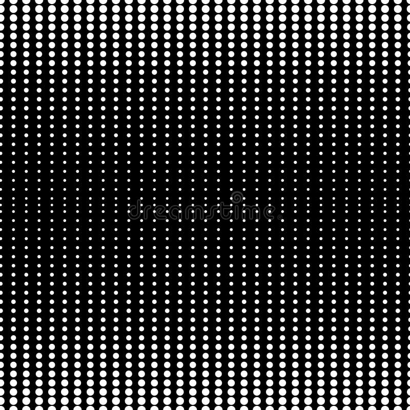 Monochrome Seamless Pattern, Black & White Halftone Transition ...