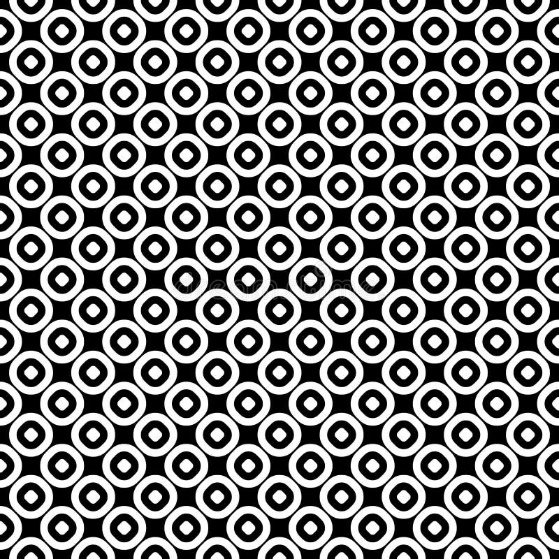 Monochrome Seamless Pattern, Circles Texture Stock Vector ...