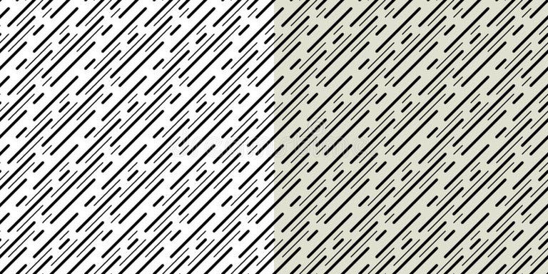 Monochrome Seamless Pattern of Diagonal Lines. Black Diagonal Straight ...