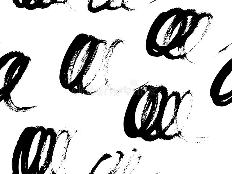 Monochrome Seamless Pattern for Fabric Design. Water Splash Paint ...