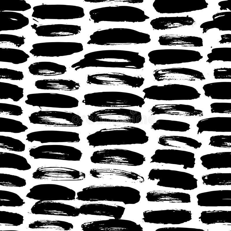 Monochrome Seamless Pattern for Fabric Design. Water Splash Paint ...