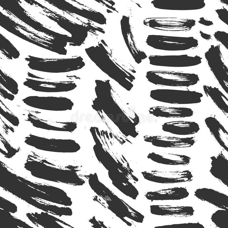 Monochrome Seamless Pattern for Fabric Design. Water Splash Paint ...