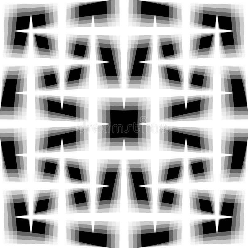 Fading Mosaic of Squares. Vanishing Pattern in Perspective Stock Vector ...