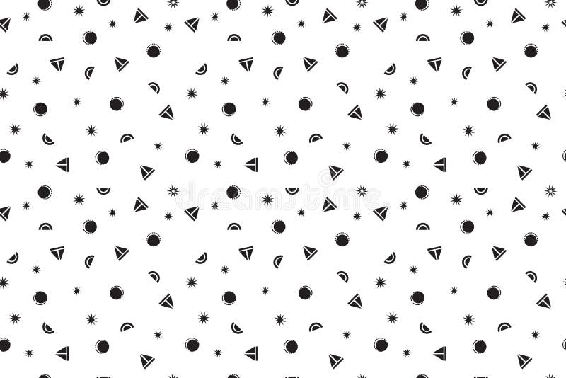 Monochrome Seamless Pattern Stock Vector - Illustration of backdrop ...