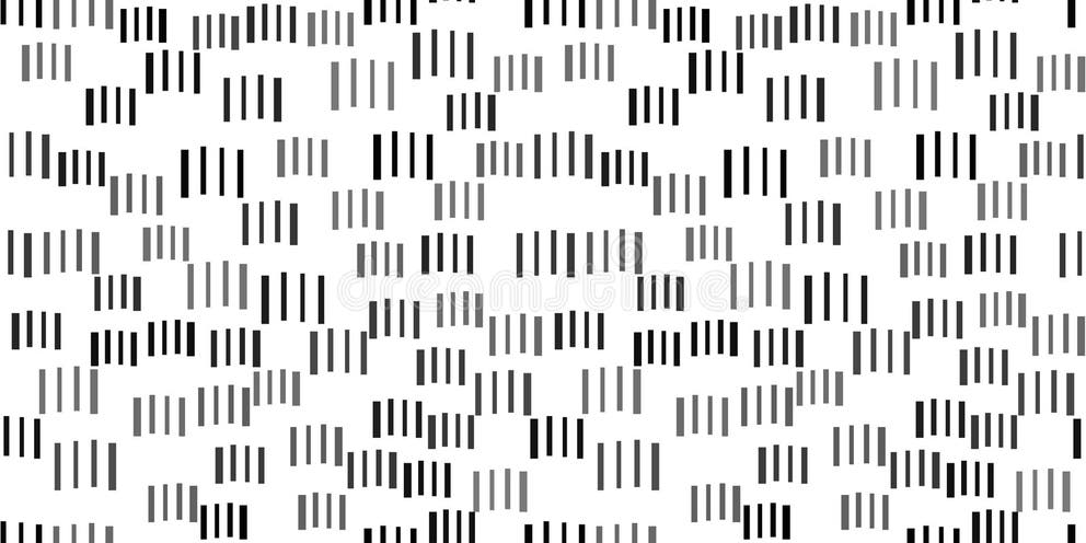 Monochrome Seamless Pattern. Short Lines of Shades Black. Abstract ...