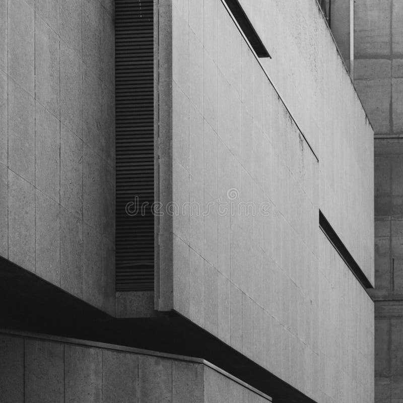 Monochrome Shot of the High Building Walls Stock Photo - Image of ...