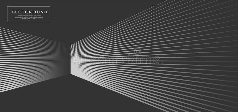 Monochrome Side of Room Blend Line Abstract Background. Dynamic ...