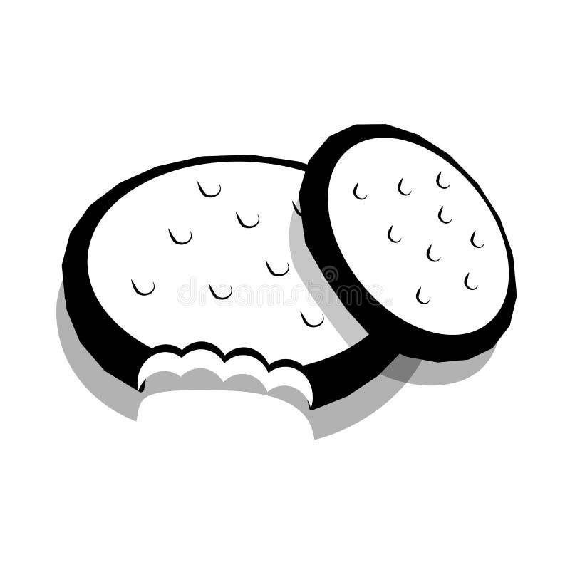 Oreo Cookie Icon, Isometric Style Stock Vector - Illustration of menu ...