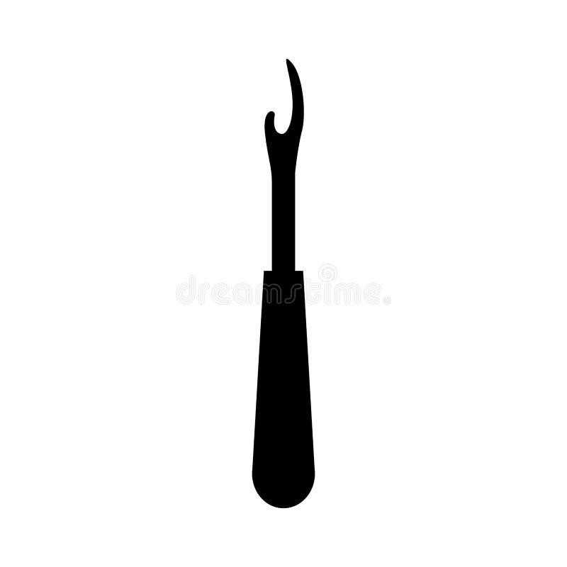 Monochrome Silhouette Seam Ripper Tool Stock Illustration ...