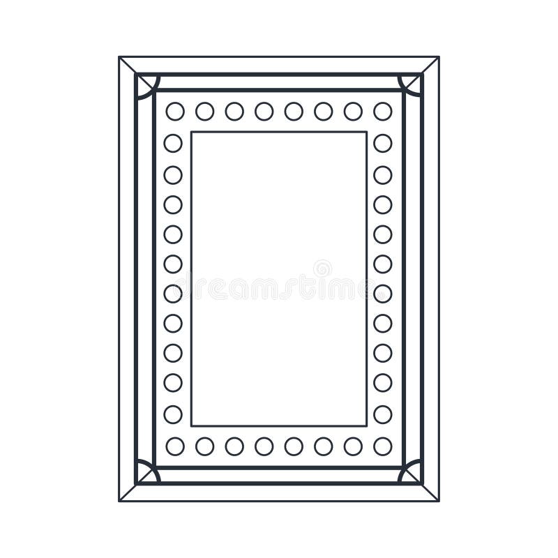 Monochrome square frame stock vector. Illustration of icon - 357580801