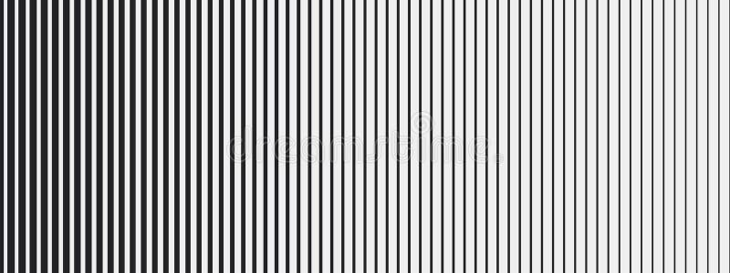 Monochrome Stripe Pattern with Linear Fade in Black and White. Smooth ...