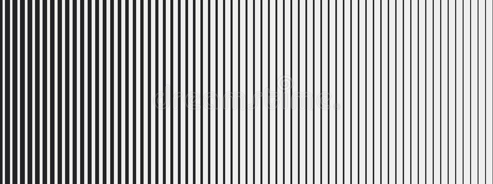 Monochrome Stripe Pattern with Linear Fade in Black and White. Smooth ...