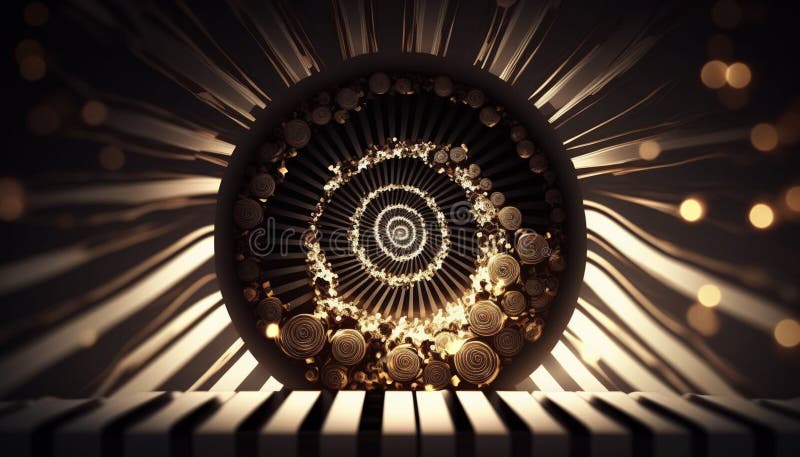 Monochrome Swirls in Alternating Black and White Stock Illustration ...