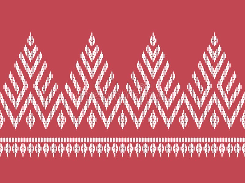 Monochrome Textured Shevron Border Seamless Pattern Stock Vector ...