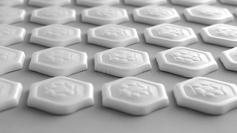 Monochrome Tile Array: Abstract Geometric Pattern with Subtle Markings ...