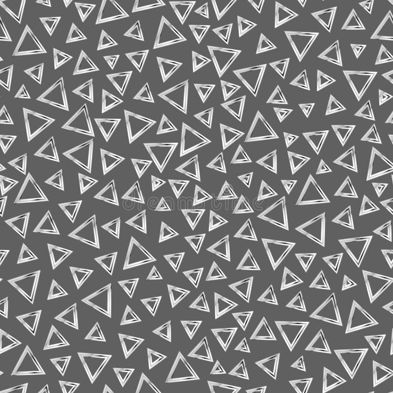 Monochrome Triangle Geometric Seamless Pattern Stock Vector ...