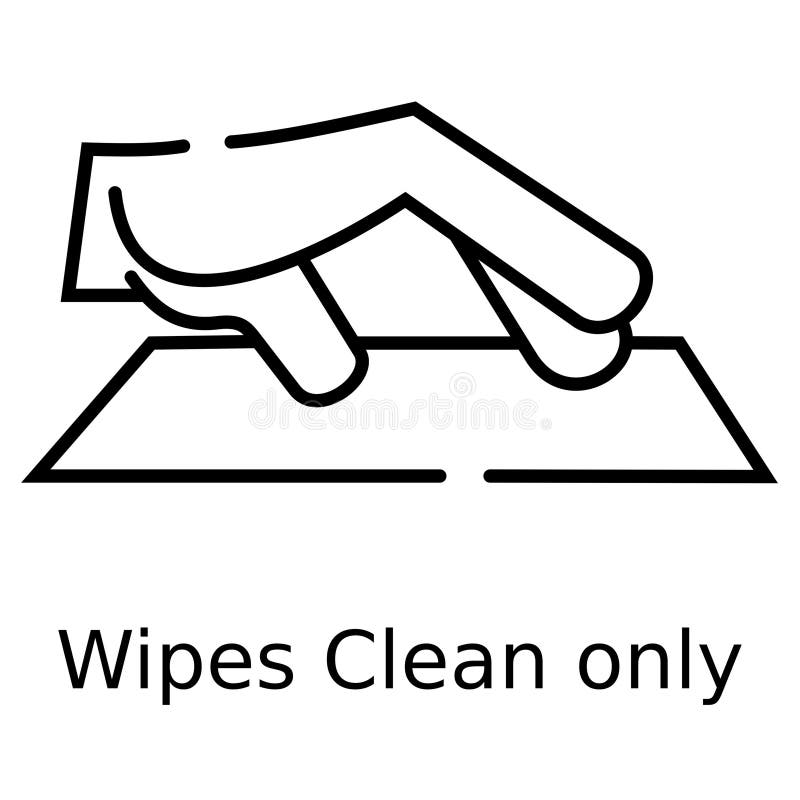 Monochrome Vector Graphic of a Garment Washing Label Informing that ...