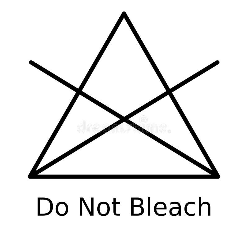 Monochrome Vector Graphic of a Garment Washing Label Informing that ...