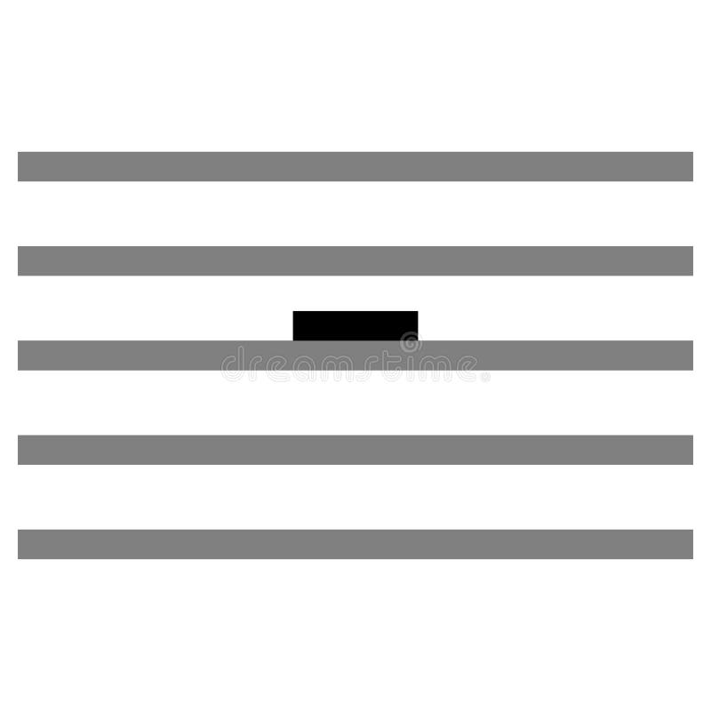 Monochrome Vector Graphic of a Minim Rest As Used in Sheet Music To ...