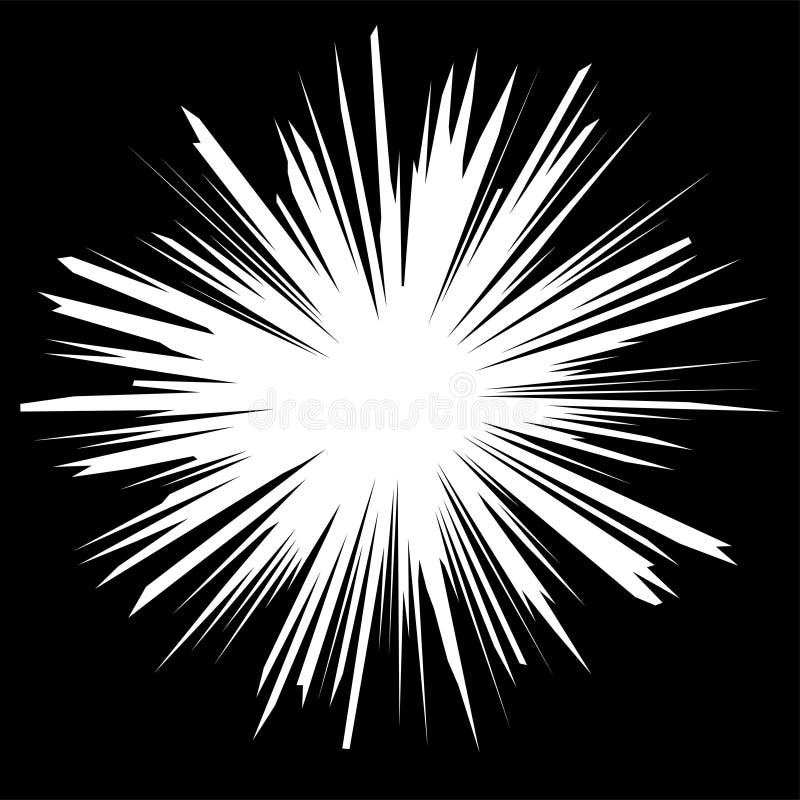 Monochrome Vector Illustration of Comic Explosion Stock Vector ...