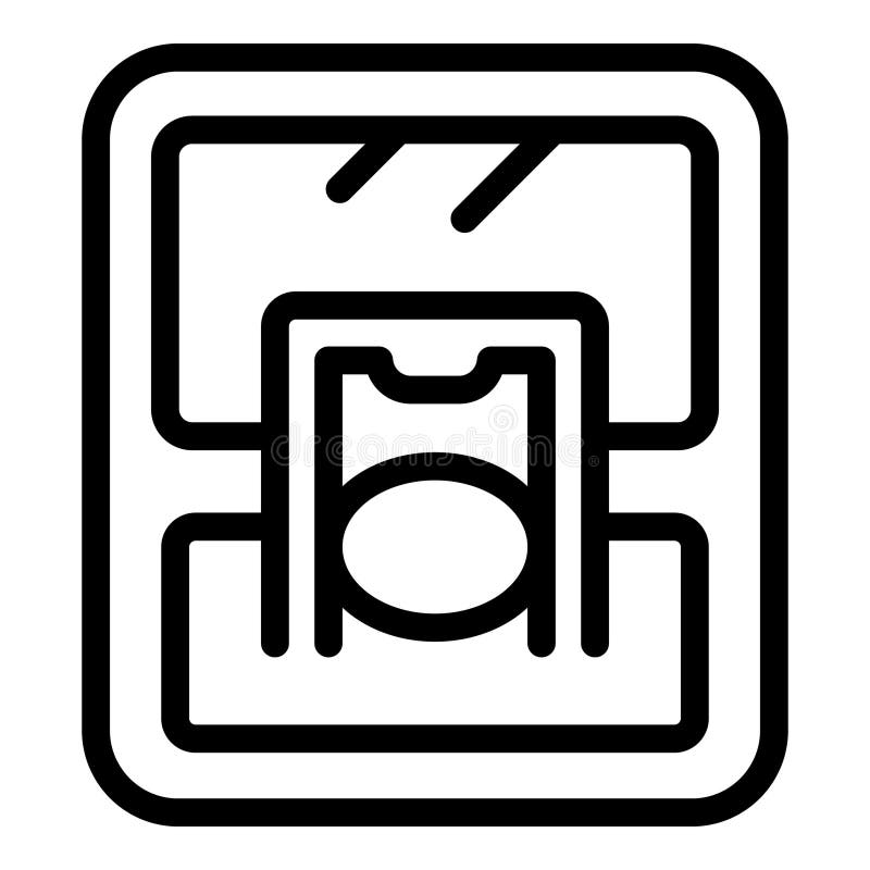 Abstract Line Art Camera Icon Stock Illustration - Illustration of ...