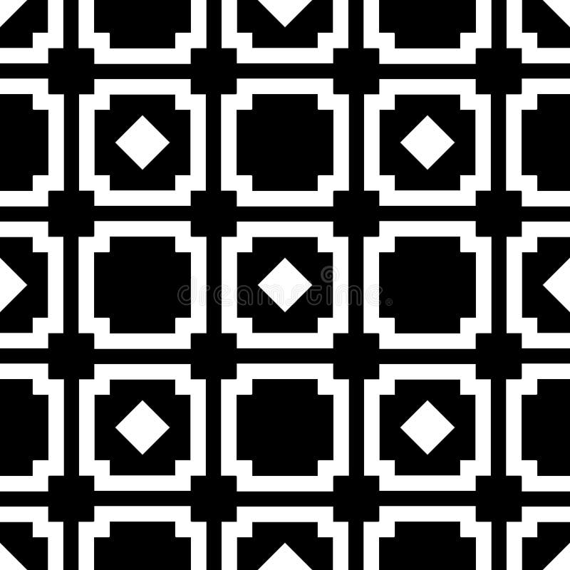 Monochrome Vector Seamless Repeted Pattern Design Stock Vector ...