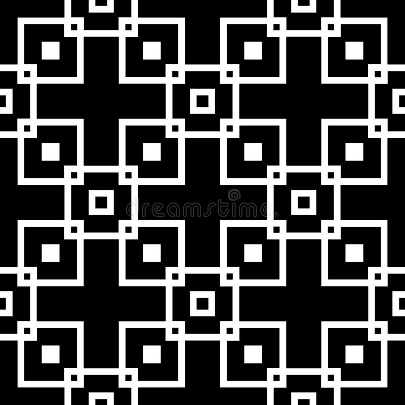 Monochrome Vector Seamless Repeted Pattern Design Stock Vector ...