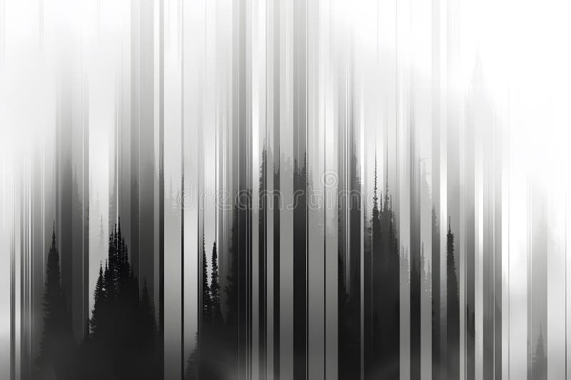 Monochrome Vertical Halftone Abstract Geometric Pattern with Parallel ...