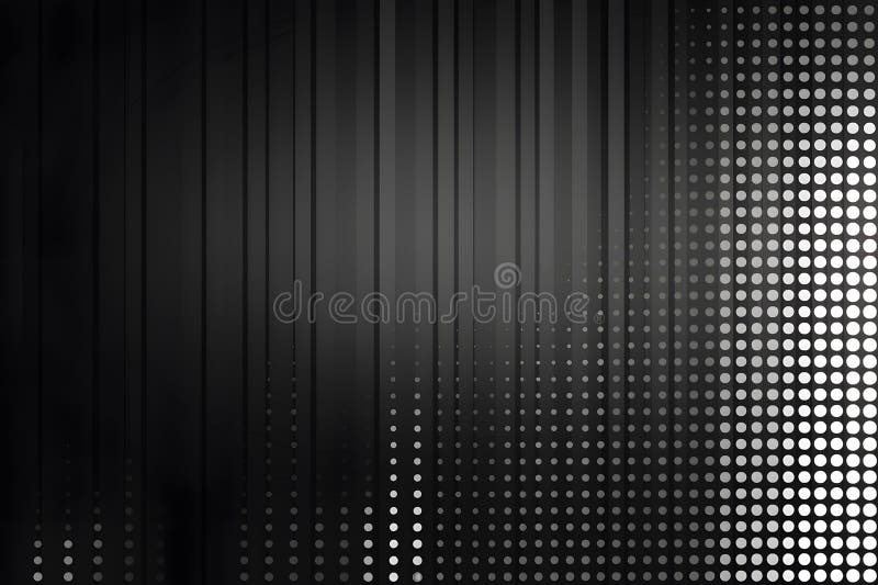 Monochrome Vertical Halftone Abstract Geometric Pattern with Parallel ...