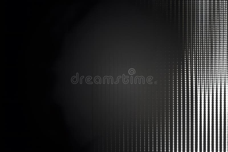 Monochrome Vertical Halftone Abstract Geometric Pattern with Parallel ...