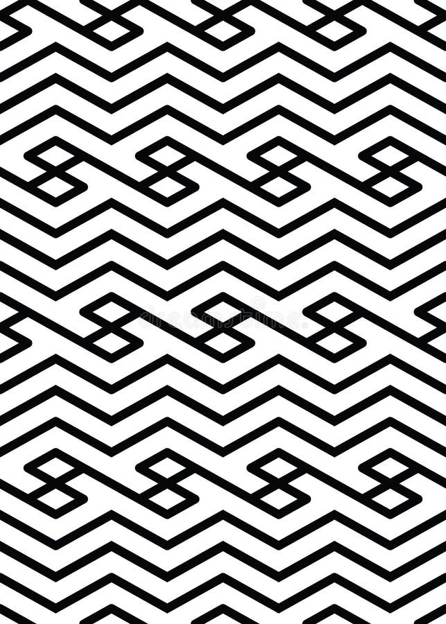 Monochrome Visual Abstract Textured Geometric Seamless Pattern. Stock ... Monochrome Visual Abstract Textured Geometric Seamless Pattern. Stock ...