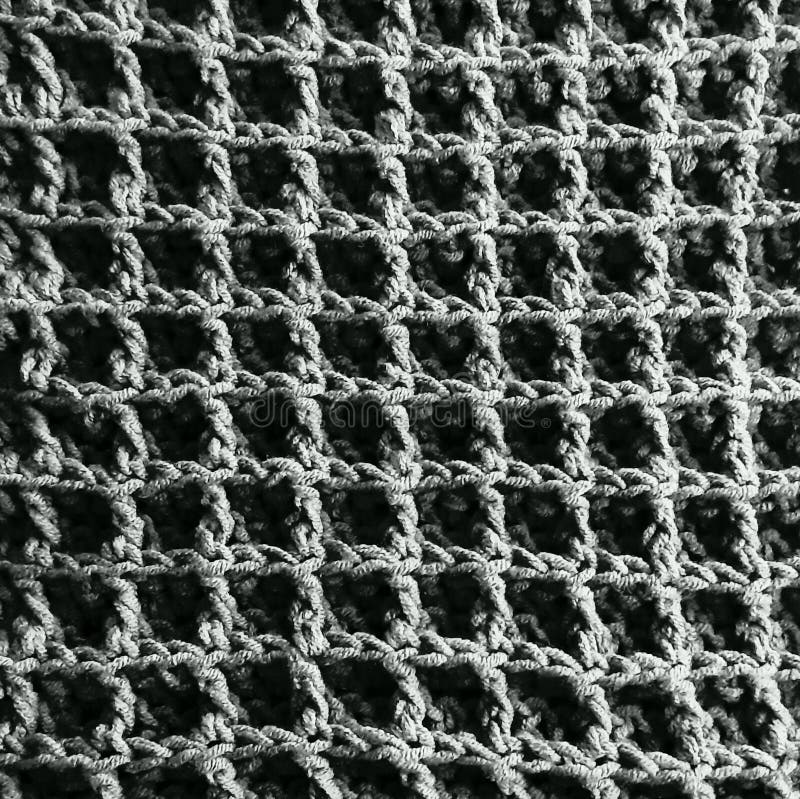 Squares Crochet Stitch Texture Stock Photo - Image of waffle, square ...