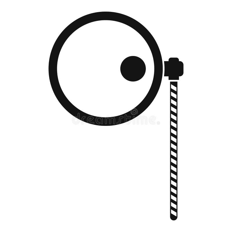 Monocle icon, simple style stock vector. Illustration of history - 85981603