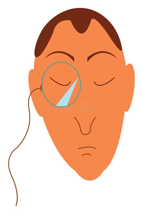 Monocle Vector or Color Illustration Stock Vector - Illustration of ...