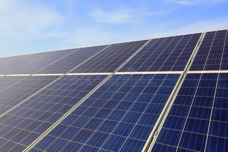 Monocrystalline Silicon Photovoltaic Solar Cell Panel Stock Image ...