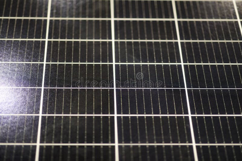 Monocrystalline Silicon Photovoltaic Solar Panel Stock Photo - Image of ...