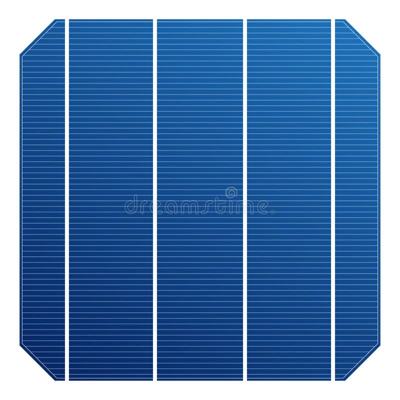 Monocrystalline Solar Cell for Solar Panel. Vector Solar Element High ...