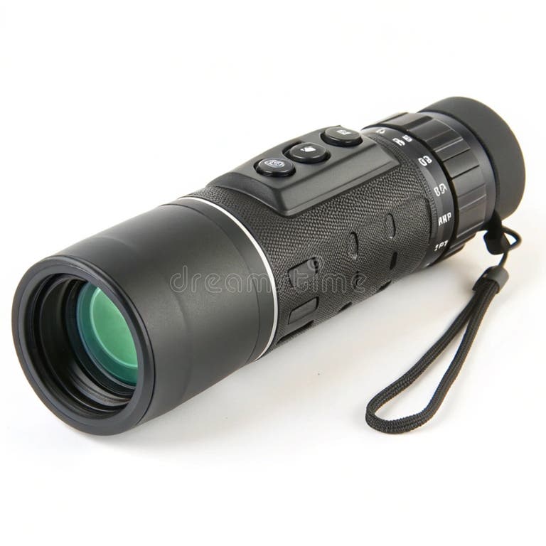 Monocular on Transparent Background Stock Illustration - Illustration ...