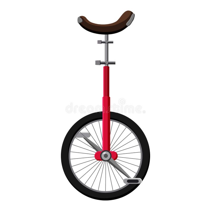 Monocycle-Ikone, Karikaturart Vektor Abbildung - Illustration von ...