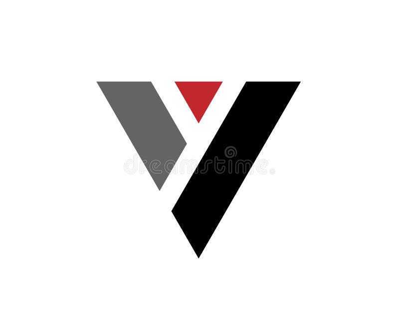 Anagram Monogram of Initial Letter V Segmented with Orbit Stock Vector ...