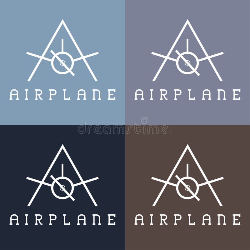 Monogram art icon stock vector. Illustration of flight - 61716166