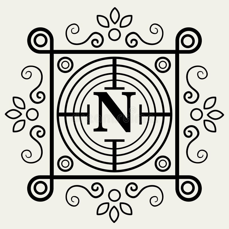 Monogram background design stock illustration. Illustration of emblem ...