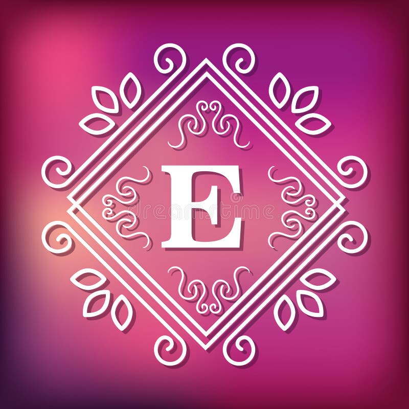 Monogram background design stock illustration. Illustration of style ...