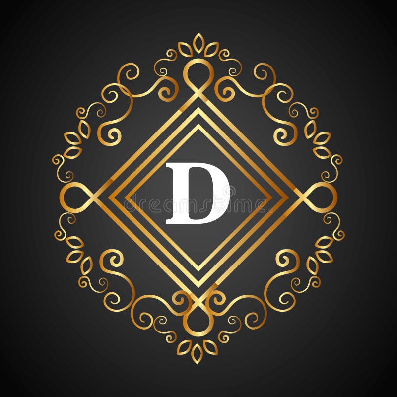 Monogram background design stock illustration. Illustration of heraldry ...