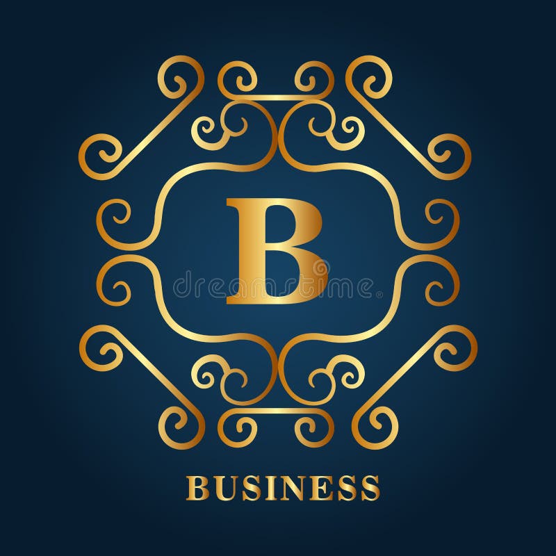Monogram background design stock illustration. Illustration of element ...
